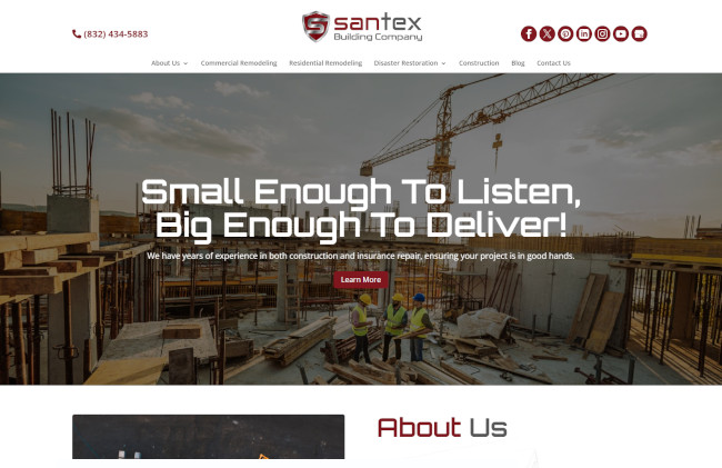 Our New Website is Live! | Santex Building Company